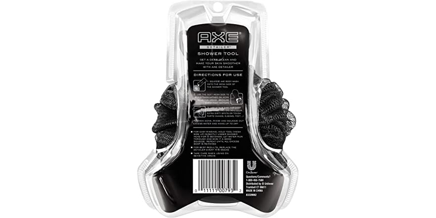 Axe Detailer 2-Sided Shower Tool