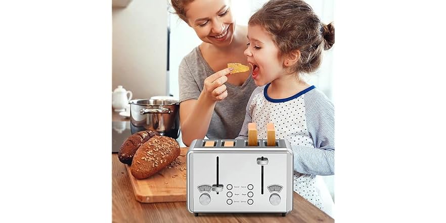 whall W056 Toaster Stainless Steel Toaster (Open Box)