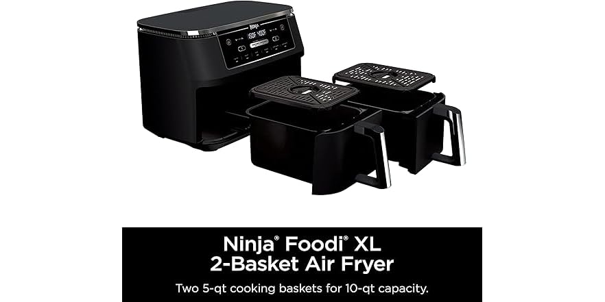 Ninja R-AD300CO 6-in-1 2-Basket Air Fryer