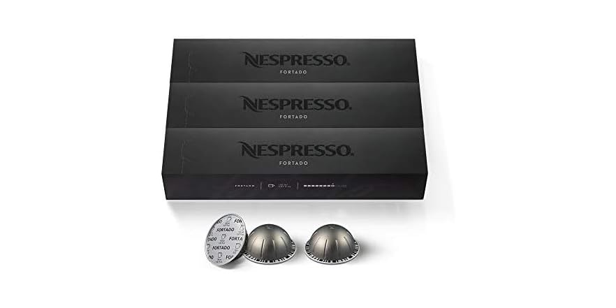 (60 Count) Nespresso Capsules VertuoLine, Fortado Gran Lungo Americano ...