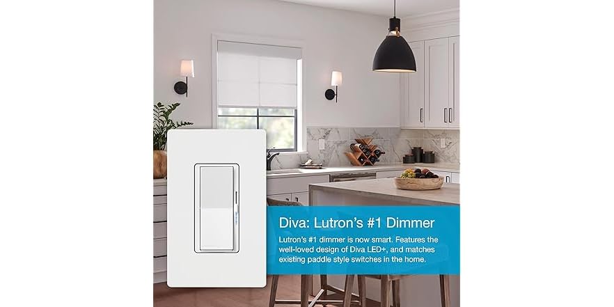 Lutron Diva Smart Dimmer Switch