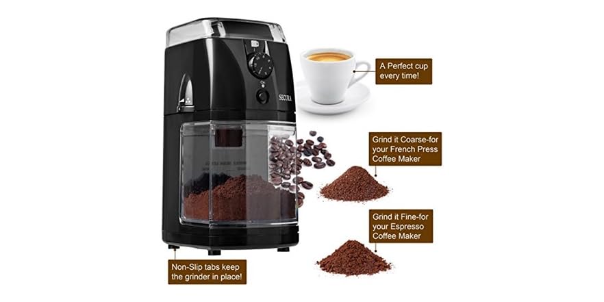 Secura SCG-903B Electric Burr Coffee Grinder