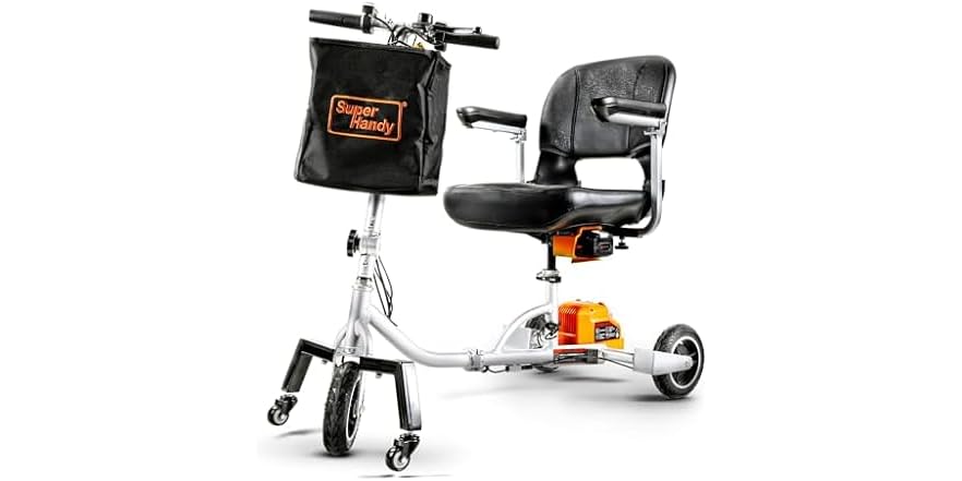 Superhandy 3 Wheel Folding Mobility Scooter Upgraded Design