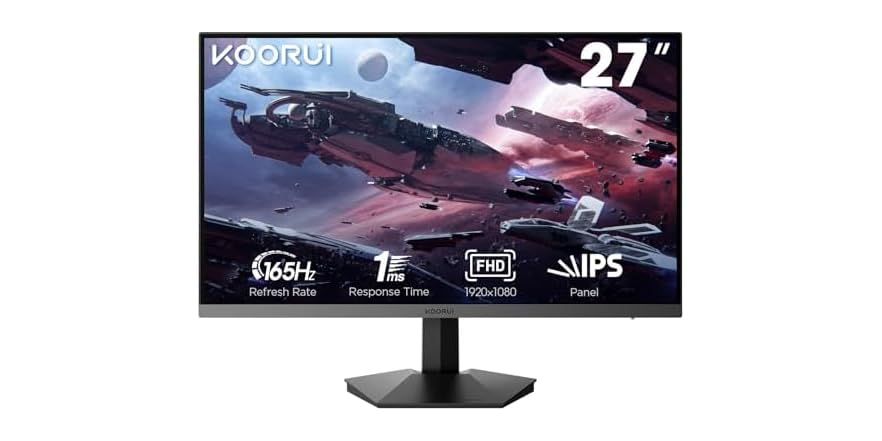 KOORUI Gaming Monitor 27" 165Hz (Open Box)