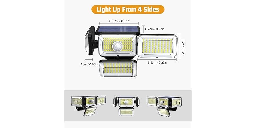 OOTDAY Solar Outdoor Lights
