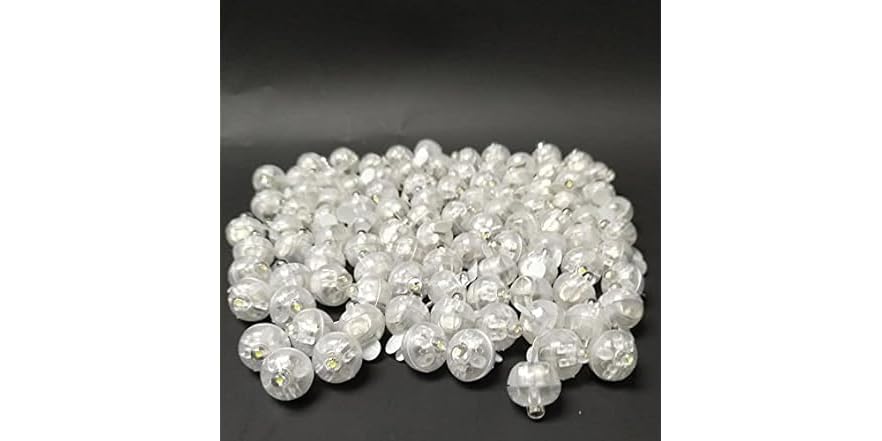 100pcs LED Mini Round Ball Light White