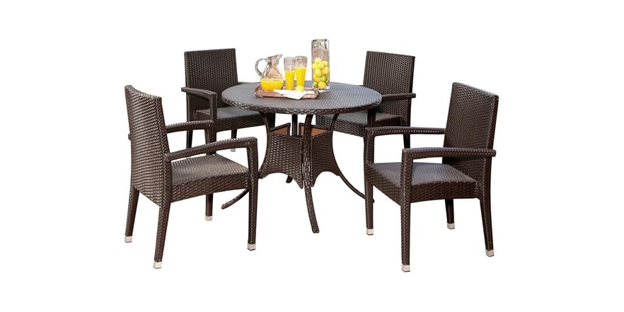 Kalani Outdoor Wicker Dining Set