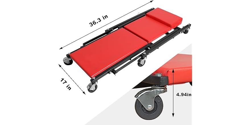Torin 36" Rolling Foldable Car Creeper