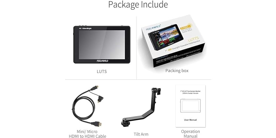 7in Touch Screen Field Monitor