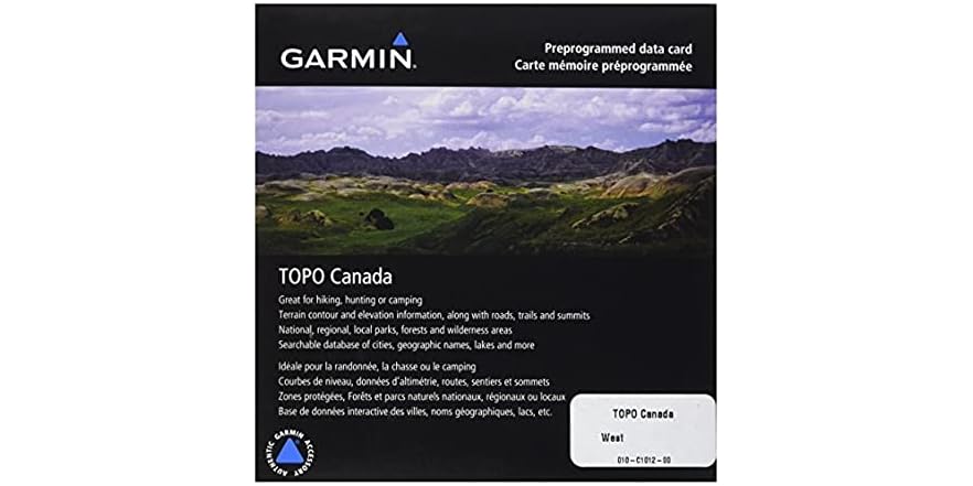 Garmin TOPO West Canada Map microSD Card