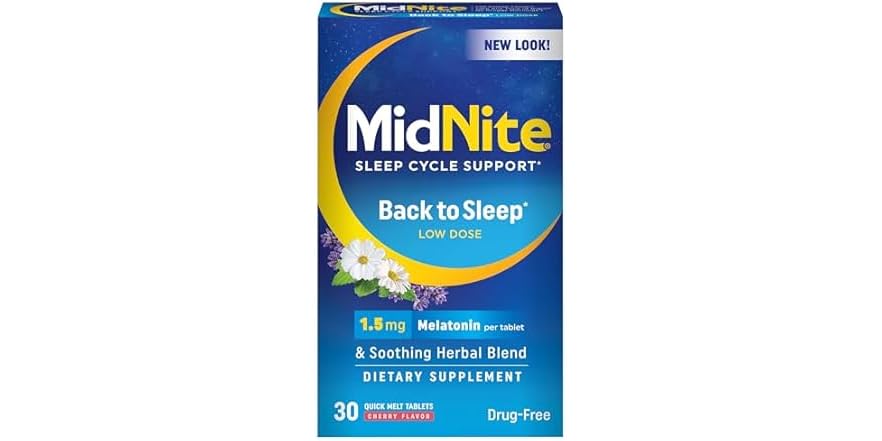 Midnite MDI-35030 4 Pack Back To Sleep, Melatonin 4 Pack