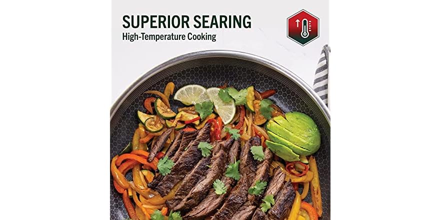 HexClad HCH6MS Hexclad 6 Piece Pan Set 8", 10", 12" (Open Box)