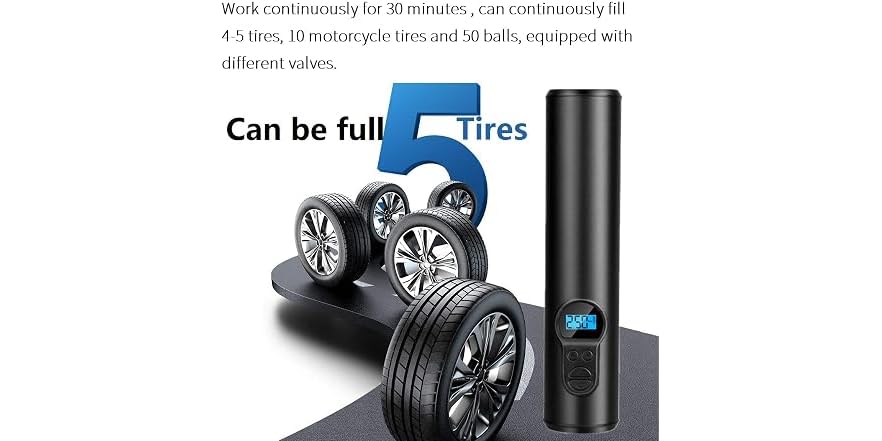 Portable Air Compressor Mini Tire Inflator