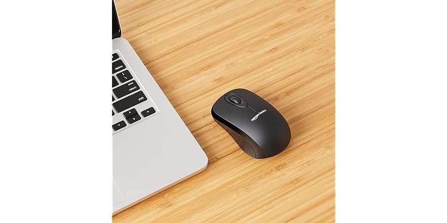 Amazon Basics 2.4 Ghz Wireless Mouse, 30 Pack
