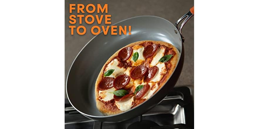 MasterChef 5 PC Fry Pan Set Orange