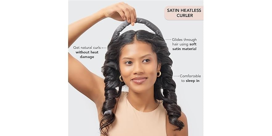 Kitsch Satin Heatless Curling Set