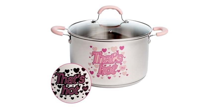 Paris Hilton 8Qt Stock Pot Pink
