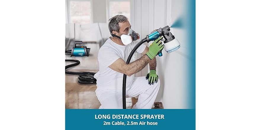 TILSWALL SHARK800 800W Paint Sprayer Blue