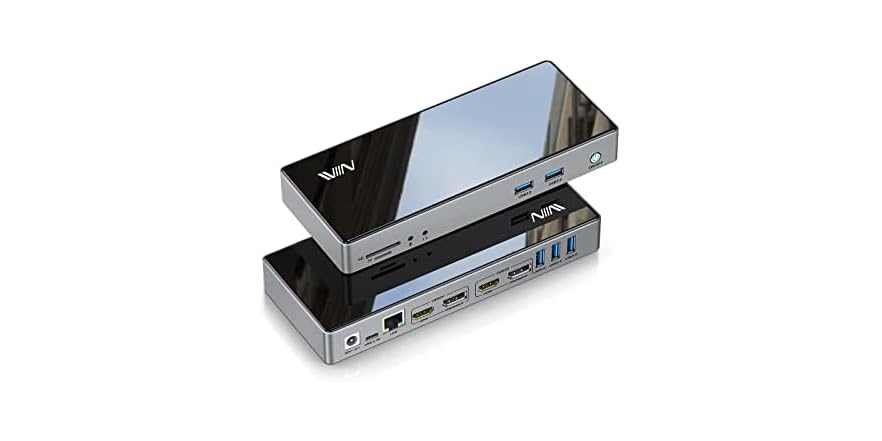 USB 3.0 Docking Station, IVIIN Universal Docking Station Dual Monitor ...