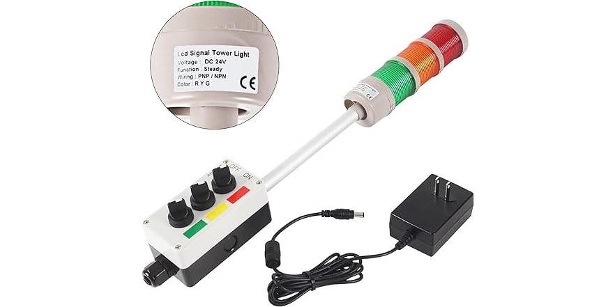 ANDONT 3 Stack Super Bright LED Andon Tower Lights