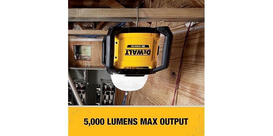 DEWALT DCL074 20V MAX LED Work Light - Tool Only