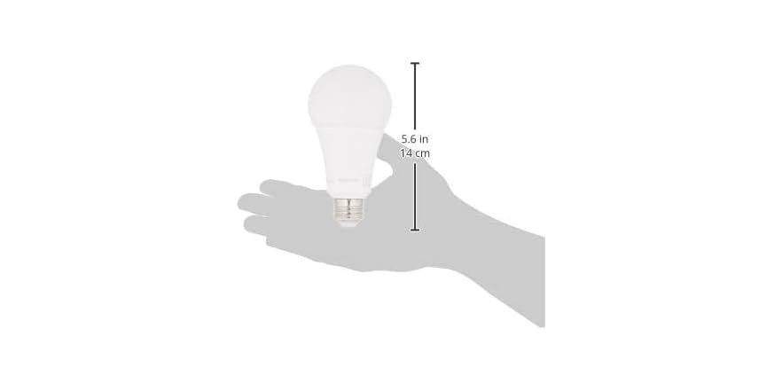 AmazonBasics Soft White Dimmable A21 LED Bulbs (6-Pk)