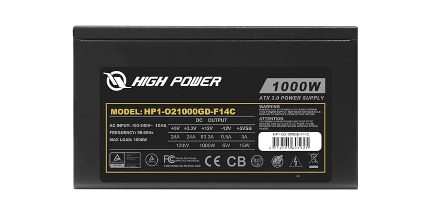 HIGH POWER PC Computer Power Supply