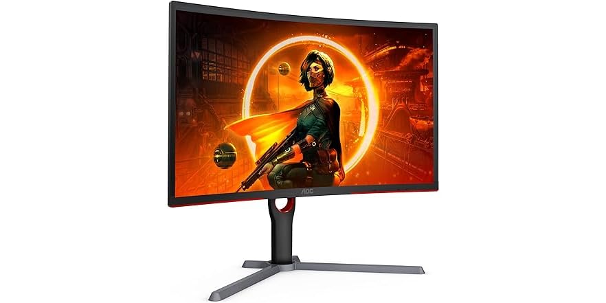 AOC Gaming CQ27G3S Frameless Curved Gaming Monitor