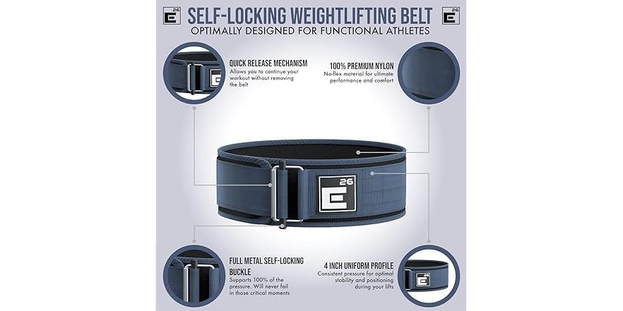 Element Self-Locking Weight Lifting Belt