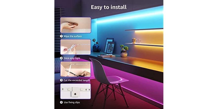 Lepro LED Strip Lights, RGB LED Strips