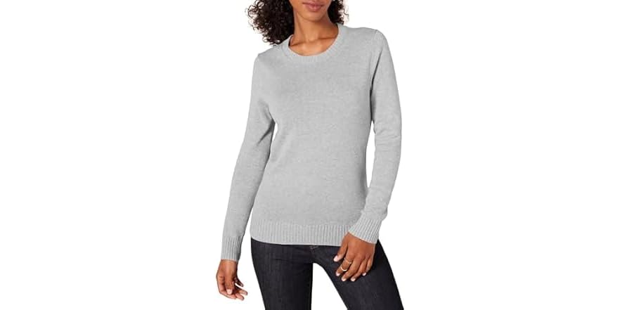 Amazon Essentials Womens Crewneck Cotton Sweater