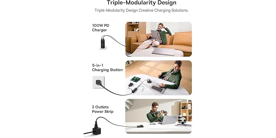 Baseus 5-in-1 Charging Station | GaN6 | 100W