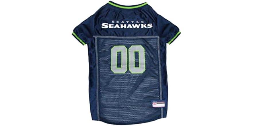 Seattle Seahawks Dog Costume Jersey (L)