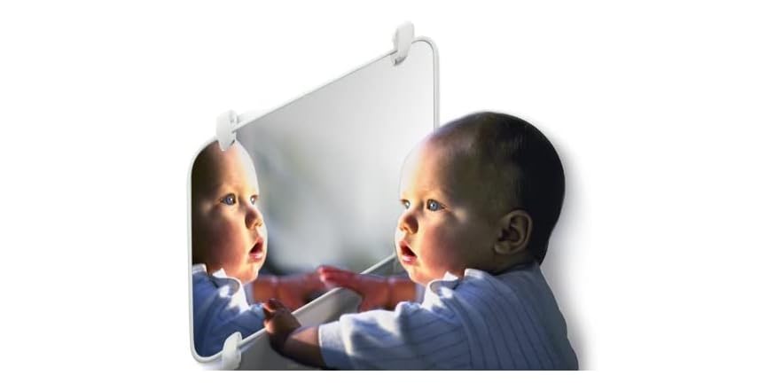 Large Double Sided Infant Crib Mirror