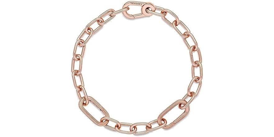 Pandora ME Link Chain Bracelet - 14k Rose Gold-Plated Bracel (Open Box)