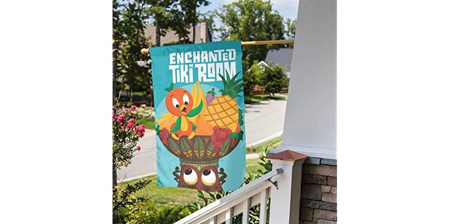 Enchanted Tiki Room Garden Flag 12x 18