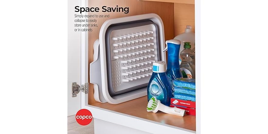 Copco White Collapsible Dish Rack
