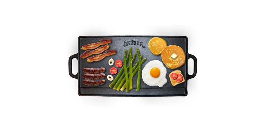Jim Beam Cast Iron Double Sided Griddle