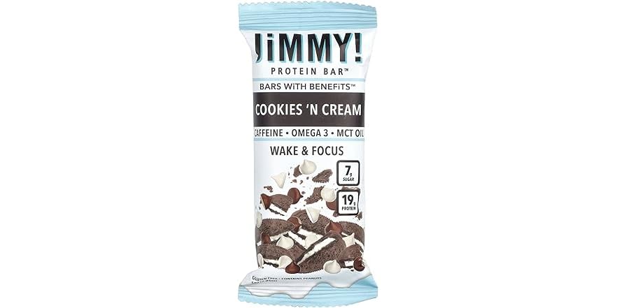 JiMMY! Bars, Cookies 'N Cream, 12 Bars