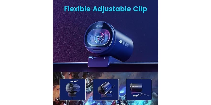 EMEET 4K Webcam, S600 Webcam