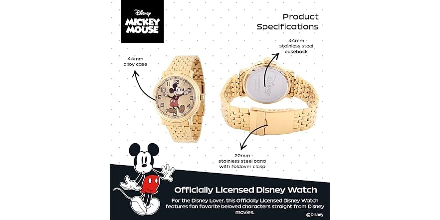 Disney Men Mickey Watches 1 - Case / Bracelet