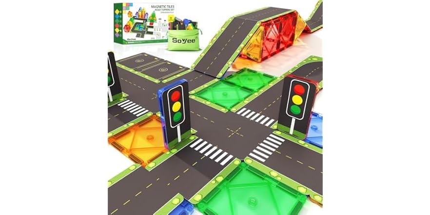 Magnetic Tiles Road Toppers Set
