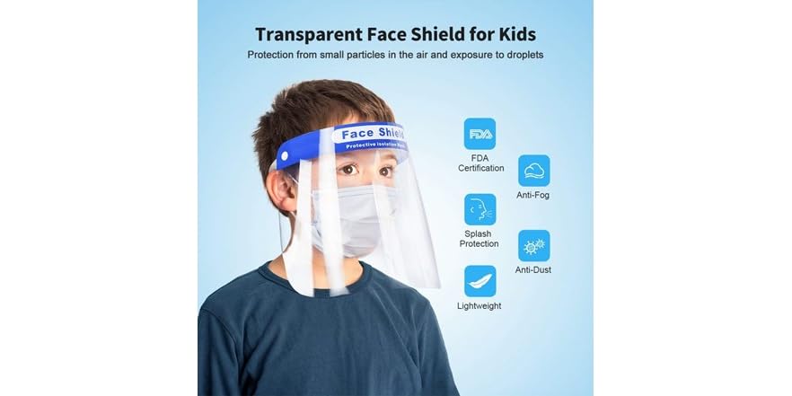 Kids Face Shields (Pack of 10)