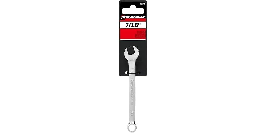 Powerbuilt SAE Combination Wrench 7/16"