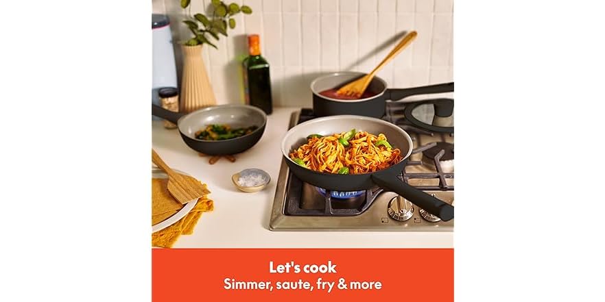 BELLA 7- Piece Cookware Set, Nonstick Coating