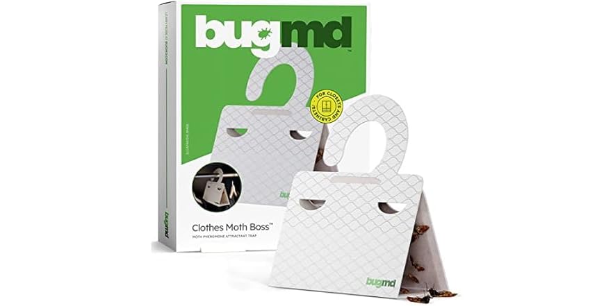 BugMD Clothes Moth Boss Traps- Choose Size & Color
