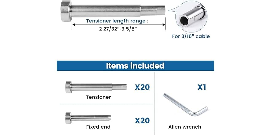 Muzata Cable Railing Kit