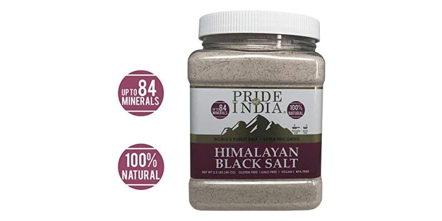 Pride Of India Himalayan Black Rock Salt