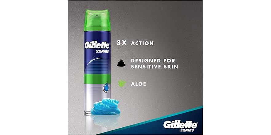 Gillette Shaving Gel Sensitive Skin 7 Oz