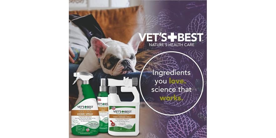 Vet's Best Flea & Tick Home Spray, 32Oz